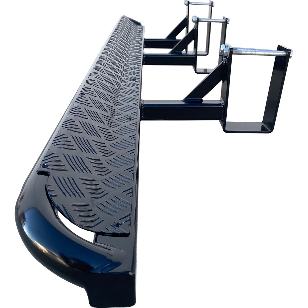 ISUZU D-Max 2021+ ANGLED Rock Sliders / Side Steps - P/C Ally Checkerp ...